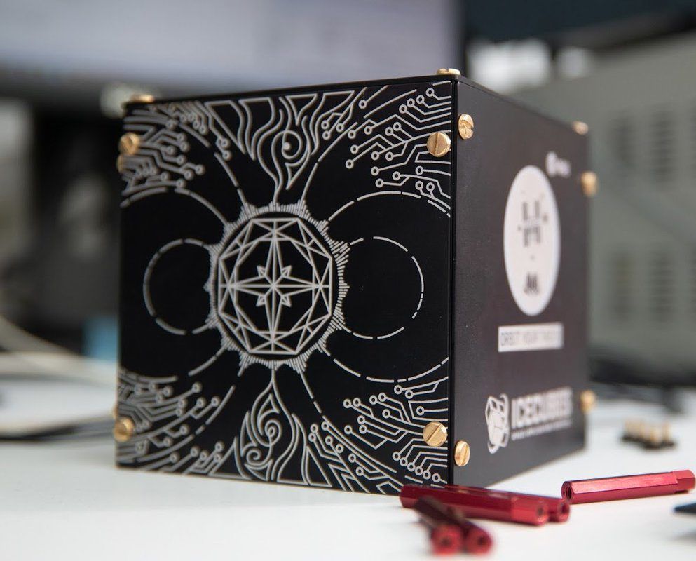 Journey of diamond magnetometers into space - ICE Cubes